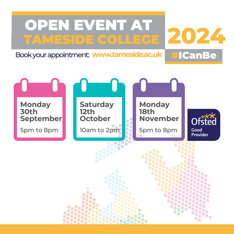 Tameside College Courses for School Leavers, Adults and Employers in Greater Manchester